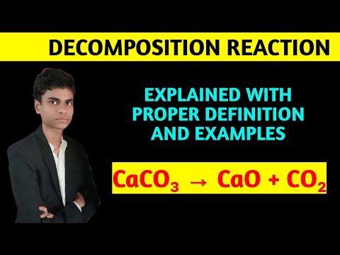 What is decomposition reaction ? Proper definition | Explained with simple examples |