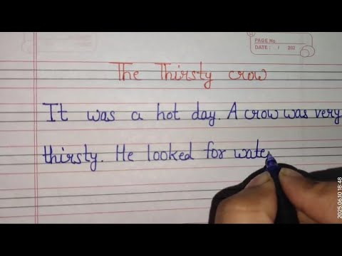Story writing the thirsty crow(story on the thirsty crow) प्यासे कौवे की कहानी#arintelligentkids