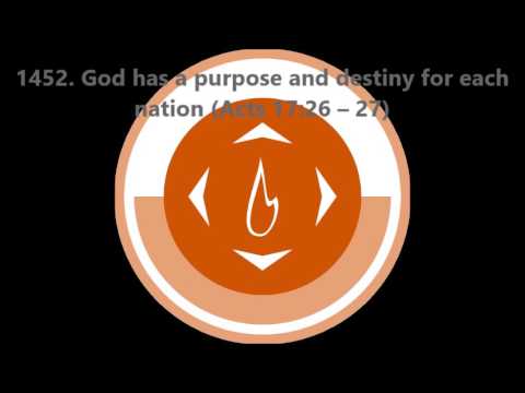 1452. God has a purpose and destiny for each nation (Acts 17:26–27)