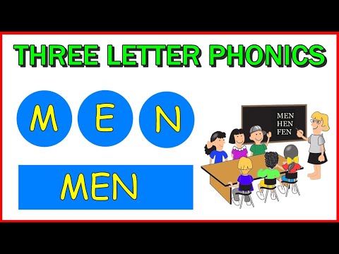 Phonics | Three Letter English Words Ending with EN | Phonics Words | Rhymes | 3 Letter Word | Sight