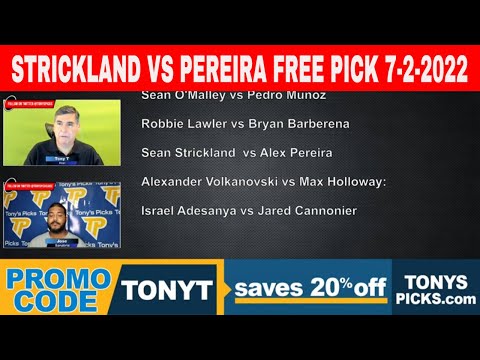 Sean Strickland vs Alex Pereira 7/2/2022 FREE MMA Picks and Predictions on UFC 276 Betting Tips