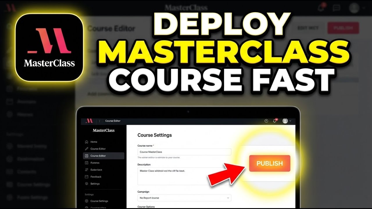 How to deploy an Online Course with MasterClass - Beginner Guide