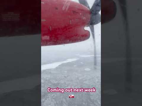 Air Greenland Nuuk to Kangerlussuaq #airline #travel #aviation #greenland #arctic #snowfall