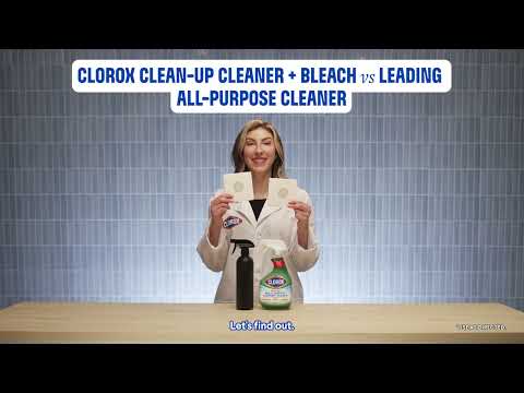 Clorox Clean-Up Cleaner + Bleach vs. the Leading All-Purpose Cleaner
