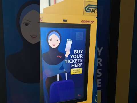 Cara Beli Tiket ETS Train KTM Di Self Service Kiosk #kualalumpur #train