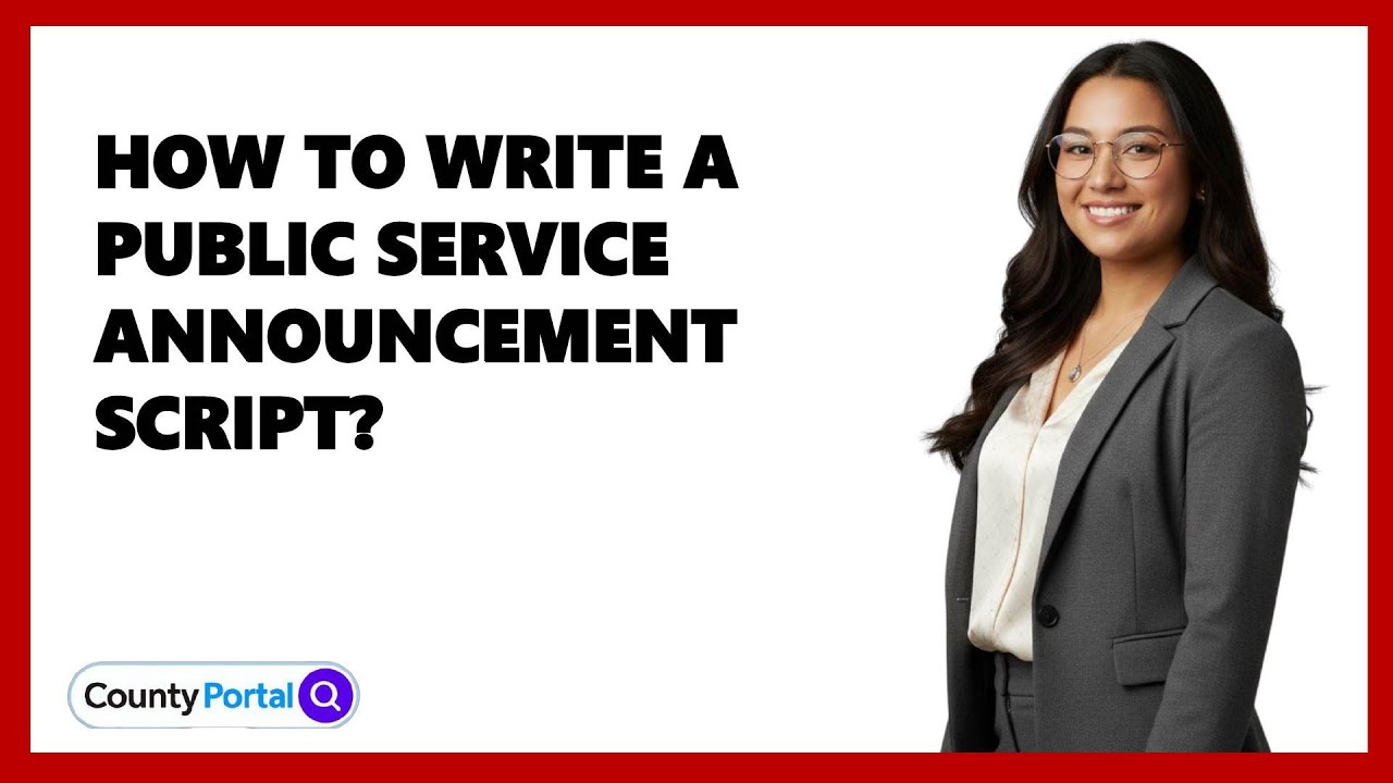How To Write A Public Service Announcement Script?