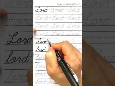 Cursive Handwriting Workbook Bible Lord BooksSun