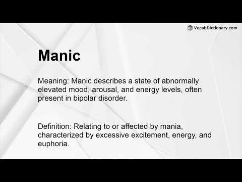 Manic Meaning