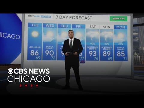 Storm chances ahead of beautiful Tuesday