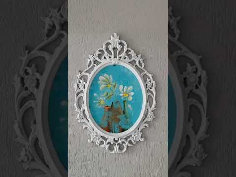 Ikea Bilderrahmen UNG DRILL Makeover#diy #kreativ #ikeadiy #ikea #painting #malen #upcycling #blumen
