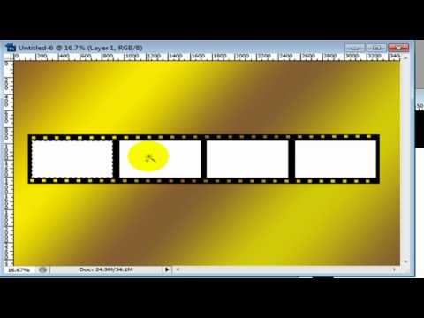 Photoshop Tutorial - How To Create Reflecting Film Strip