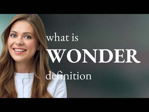 Wonder — what is WONDER meaning