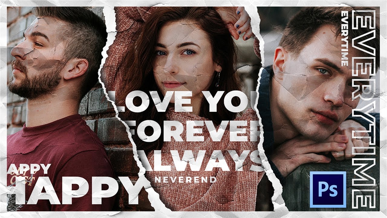 Cara Membuat Efek Kertas Sobek & Kusut di Photoshop