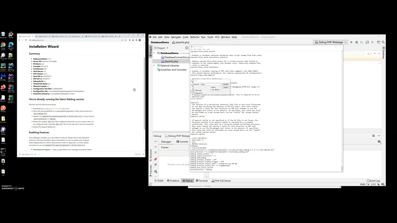 Debugging with PHPStorm and Xdebug