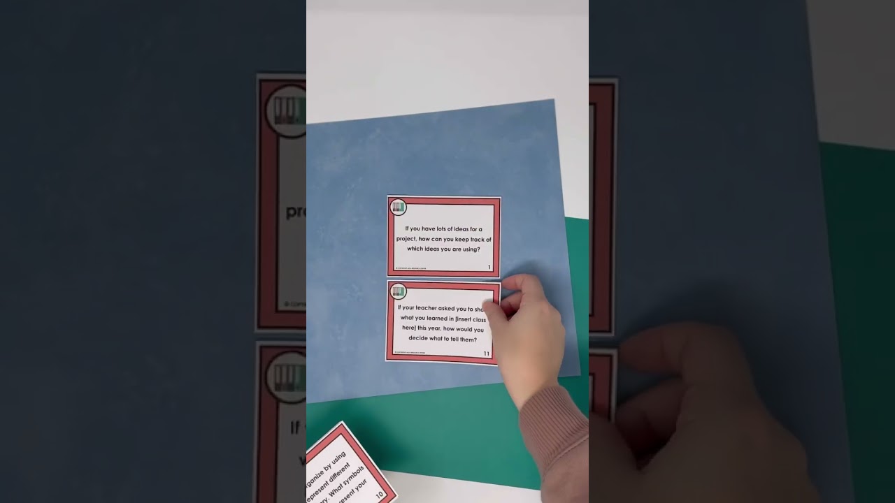 Organization - Executive Functioning Practice Cards for the Classroom