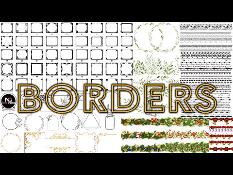 Frame Borders Download In PSD AI PNG JPG SVG | Noreen Graphics |