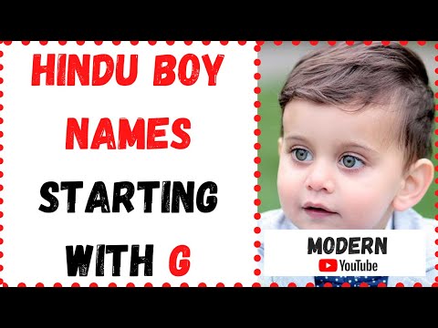 💖 Latest 2023 ᐅ Modern baby boy names starting with G | G letter names for boy Hindu Modern