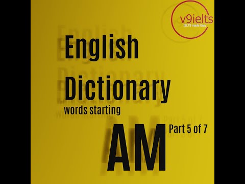 Ultimate English Dictionary words starting AM