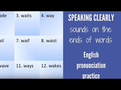 Saying Consonants on the Ends of Words in English