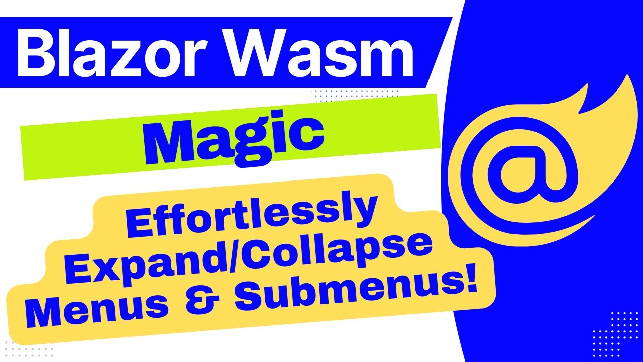 how to Implement Expand Collapse Menu & Sub Menu in Blazor wasm