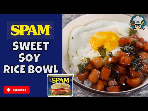 SPAM SWEET SOY RICE BOWL RECIPE
