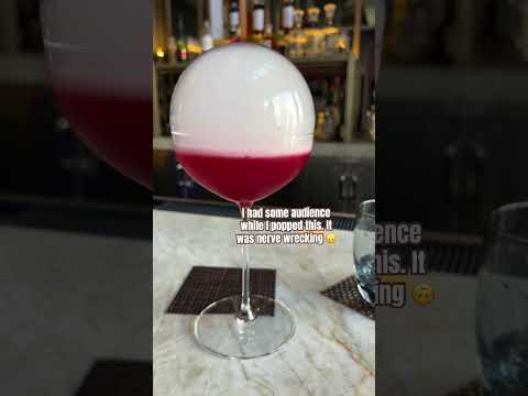 Cool alcoholic beverage at a hotel bar in San Francisco.