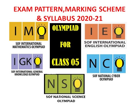 Olympiad exam pattern, marking scheme & syllabus,for class 5
