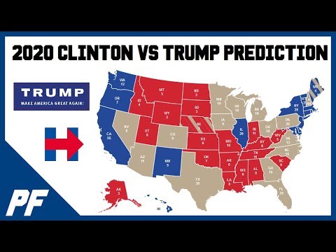 Hillary Clinton vs. Donald Trump 2020 Electoral Map Prediction - My 2020 Rematch Projection