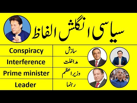 Political English Vocabulary Words and Their Meanings in Urdu | Vocabulary | @AttainmentofEnglish