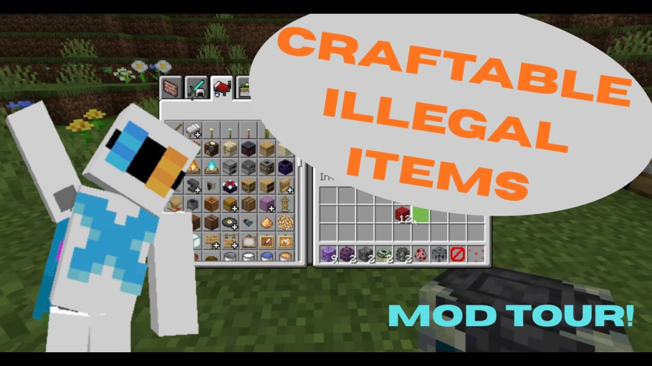 Craftable Illegal Items mod showcase