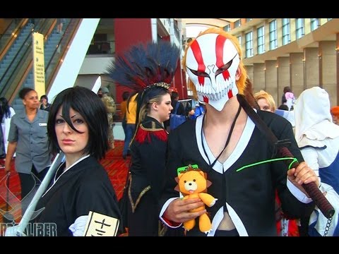 Ichigo Kurosaki and Rukia Kuchiki! BLEACH Cosplays at ConnectiCon 2013
