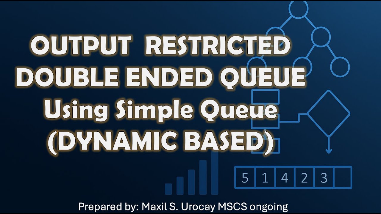 Output Restricted Double Ended Queue Using Simple Queue (Dynamic Based)