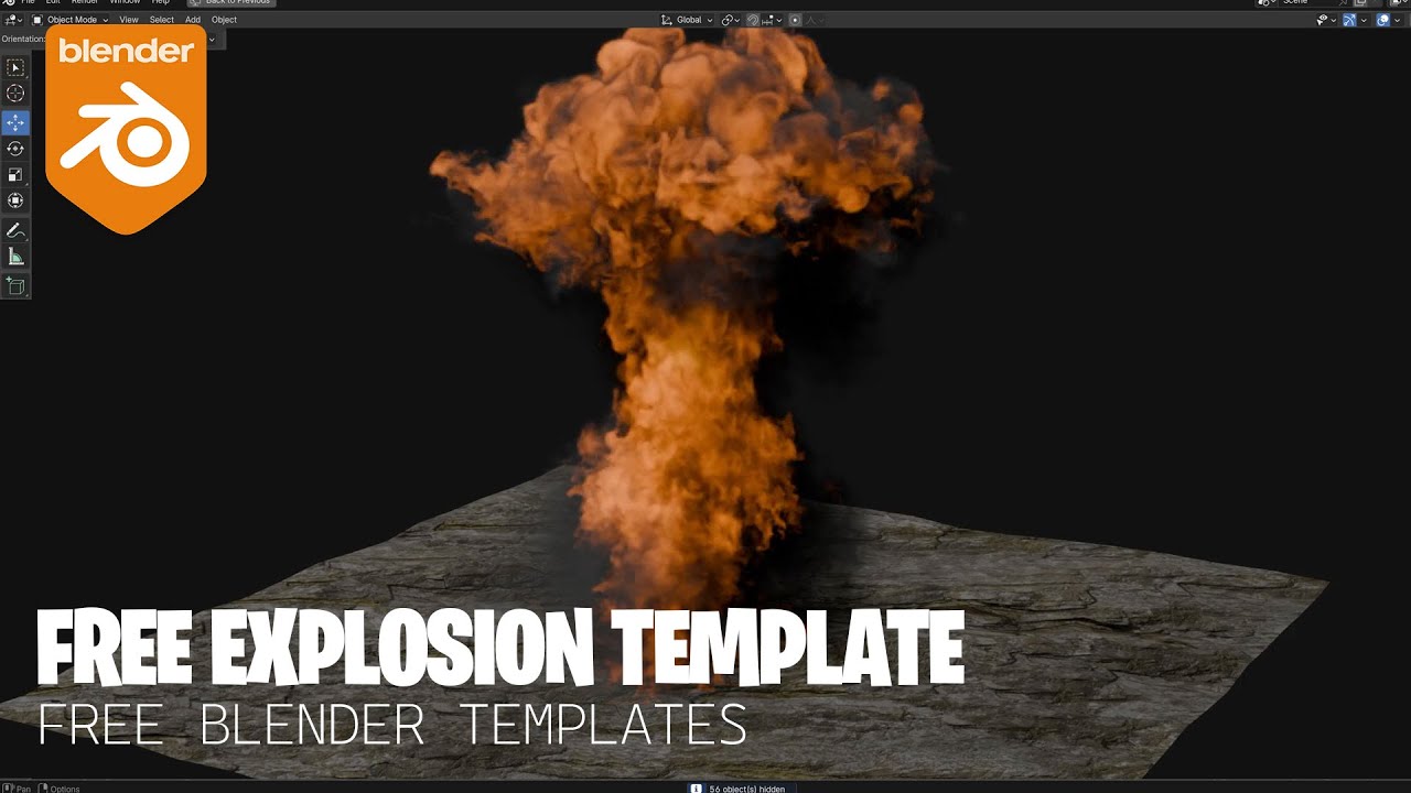 Free blender Explosion Template