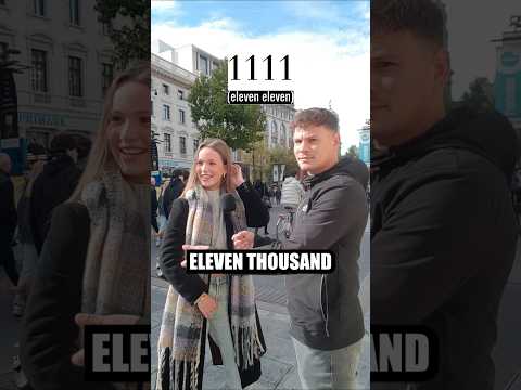 How do you say 1111 in years? #trending #shorts #funny #youtubeshorts #interview #english #love