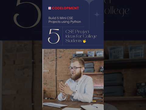 5 CSE Project ideas using Python | Top 5 Computer Science Projects
