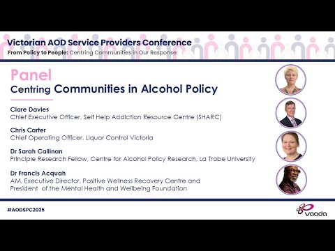 Centring Communities in Alcohol Policy Panel