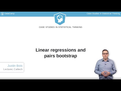 Python Tutorial : Linear regressions and pairs bootstrap