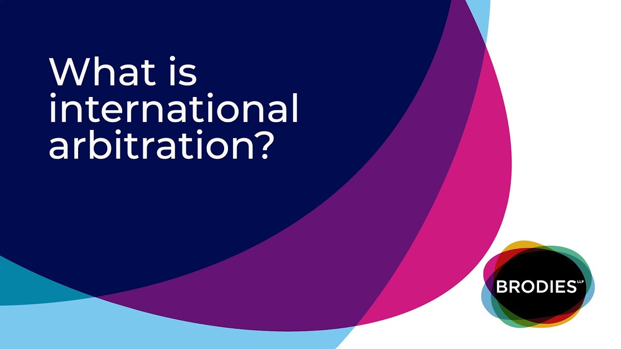 What is international arbitration?