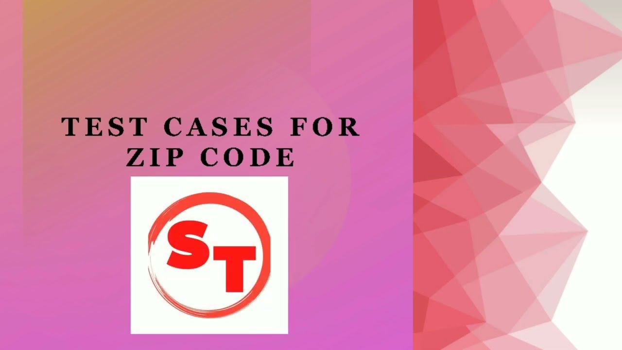 Test Cases For Zip Code Field | UI, Functional, and Negative Test Cases For Zip Code Field