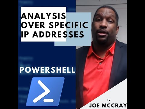 PowerShell Tutorial(PortScaner): Analysis Of IP Addresses