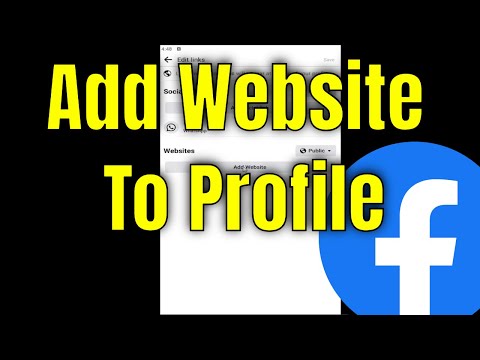 How To Add Website To Profile On Facebook App (Mobile)