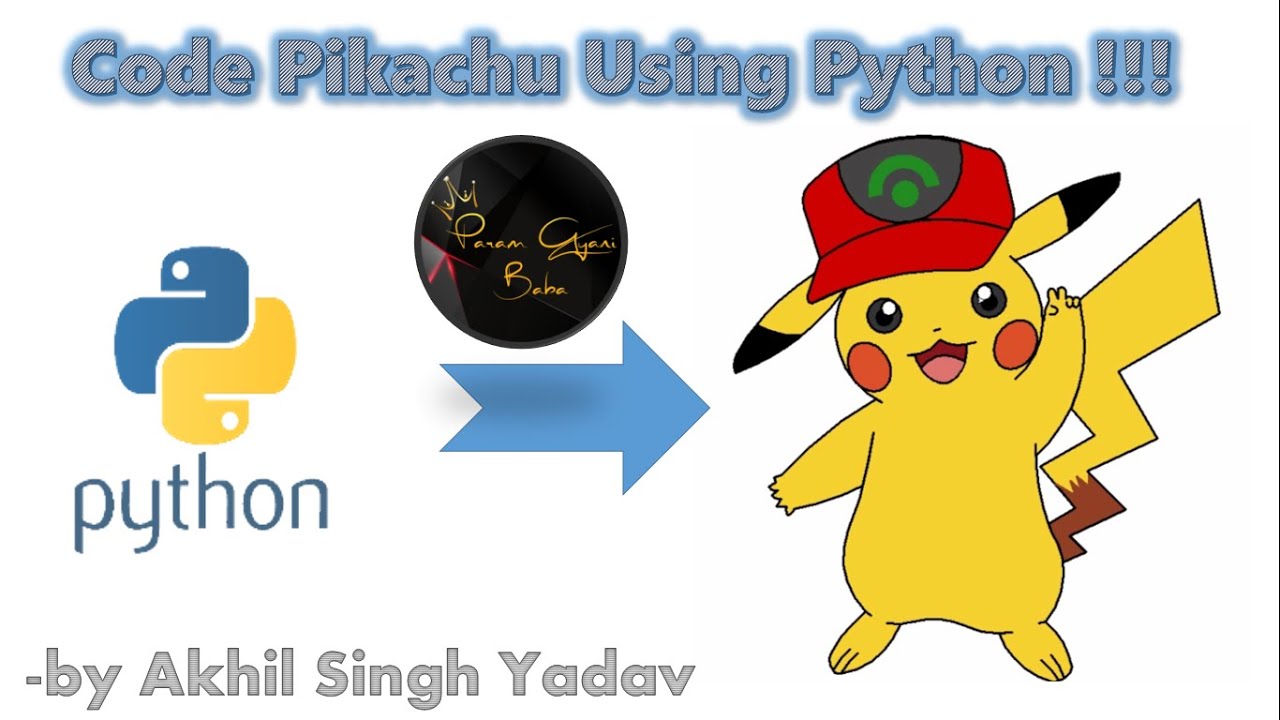 Code Pikachu Using Python || Python Turtle workspace || How to make Pikachu