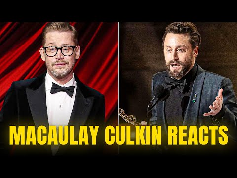 Macaulay Culkin Gets Emotional as Brother Kieran Culkin Wins First Oscar | 97th Academy Awards 2025