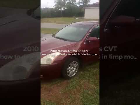 2010 Nissan Altima limp mode