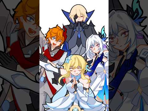 Change clothes #genshinimpact #hoyovers #genshin #art #skirk #tartaglia #lumine #dainsleif