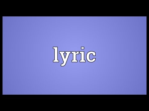 Lyric Meaning