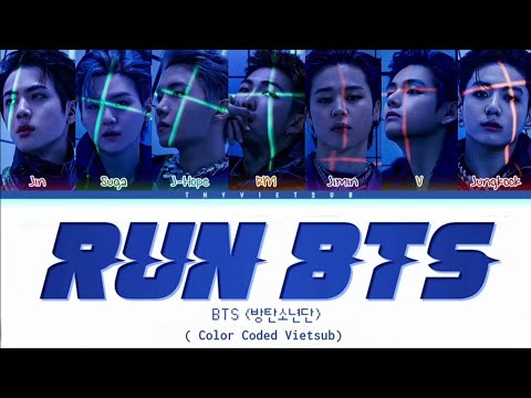 Vietsub | Run BTS (달려라 방탄) - BTS ( Color Coded Lyrics)