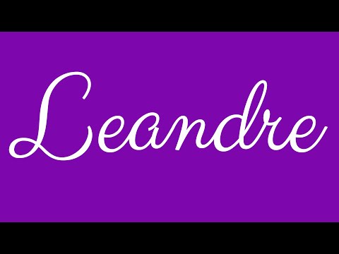 Learn how to Sign the Name Leandre Stylishly in Cursive Writing