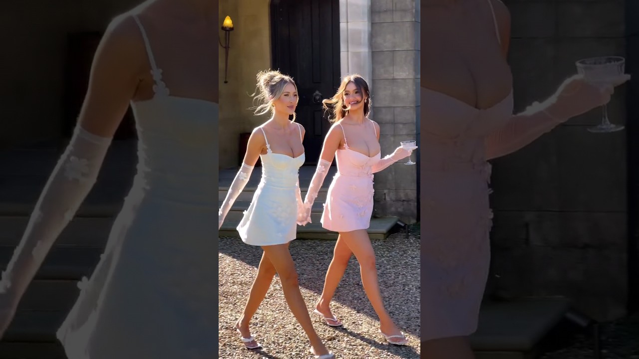 The Perfect🥀 our DALARY mini Dress in Blush💗 & Ivory🌼 #grwm #ootd #fashion #style #styletips #shorts