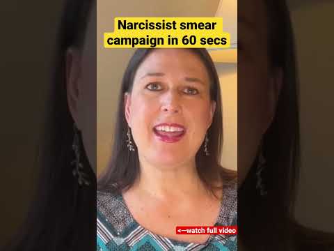 Narcissist Smear Campaign In 60 Secs